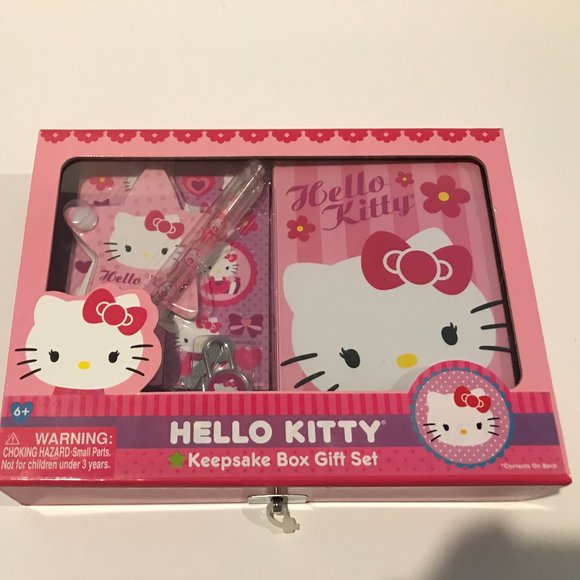Sanrio | Other | Hello Kitty Keepsake Box Gift Set Sticker Journal Memo ...